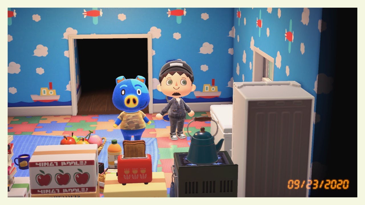 animal crossing new horizons visting hugo house(365 days) - YouTube