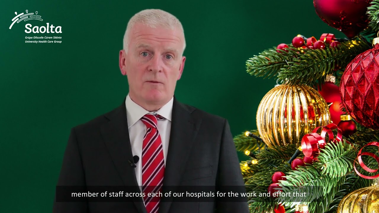 Saolta Group CEO Tony Canavan Christmas Message 2022 - YouTube