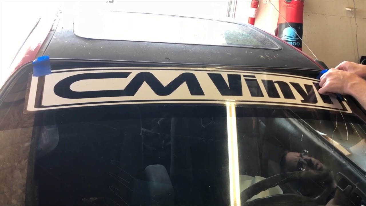 How to install a sticker - YouTube