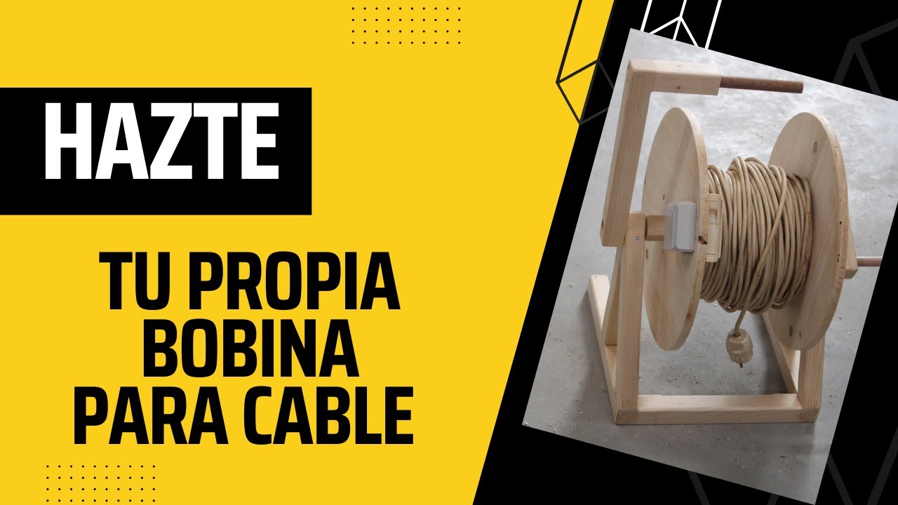 Hazte tu BOBINA RECOGE CABLE de Madera. Verás que fácil es organizar tu ...