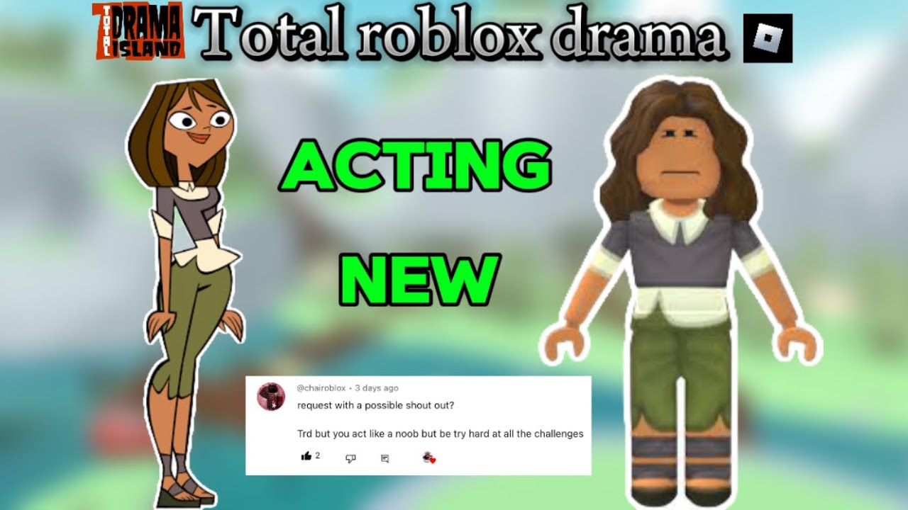 Acting new in trd!? (Total roblox drama) (requested) - YouTube