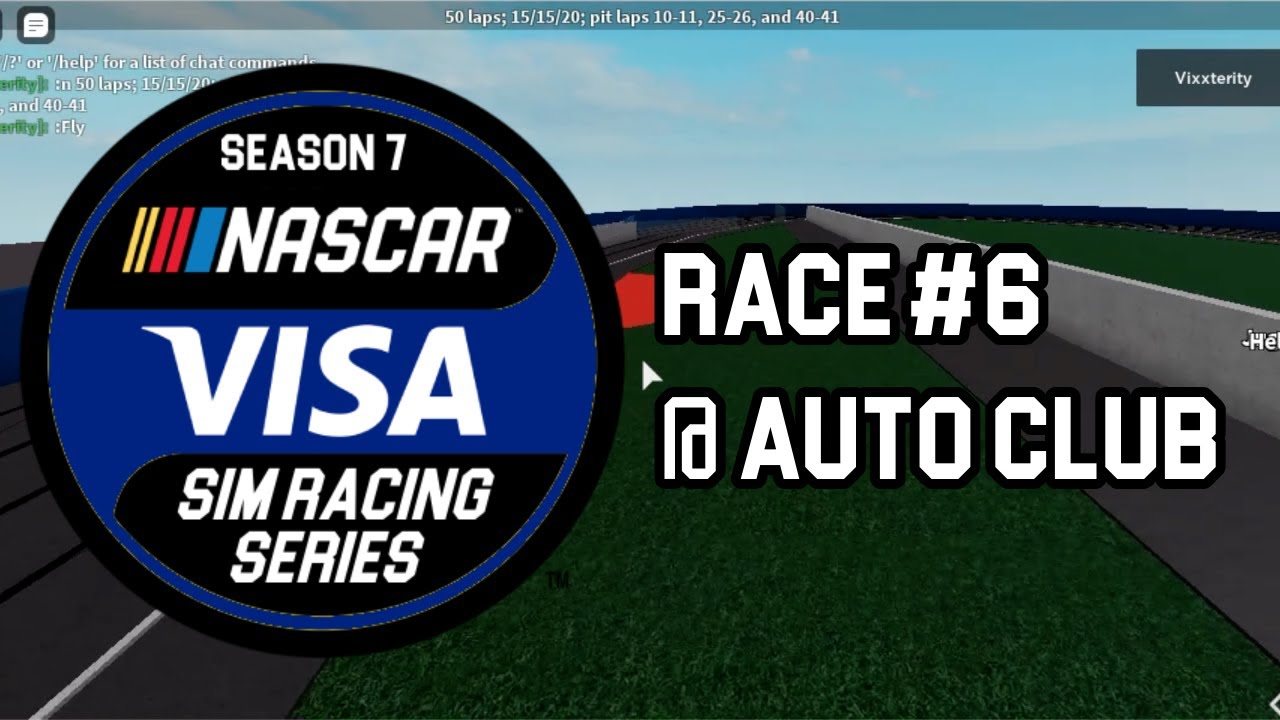 ROBLOX NASCAR Visa Sim Racing Series Season 7 Race 6: Auto Club - YouTube