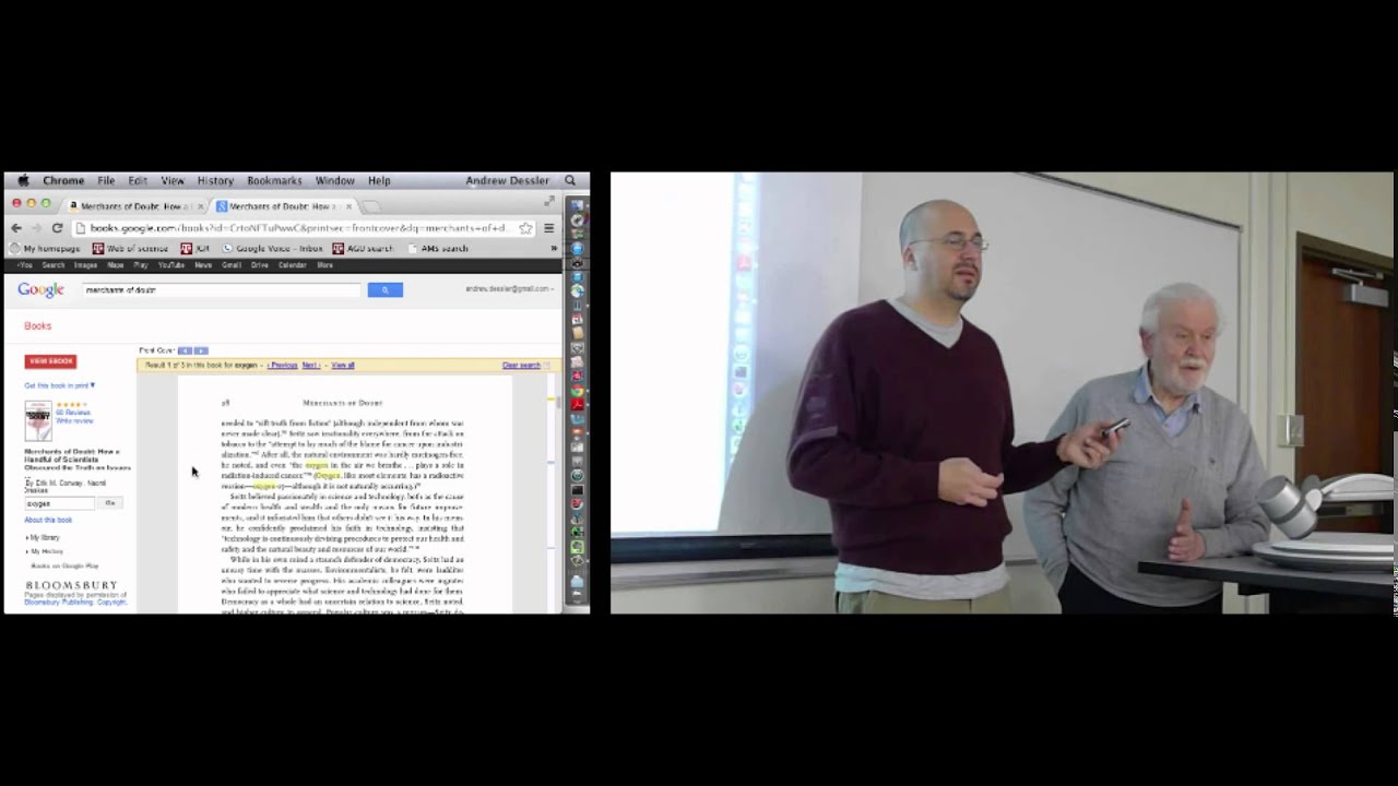 Fred Singer presentation to GEOS 444 during Spring 2013 - YouTube