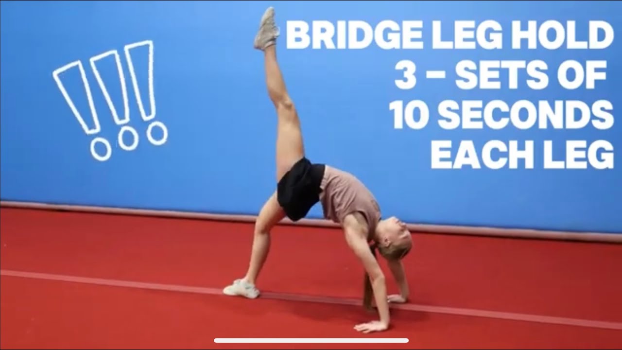 Bridge Workout to Strengthen Your Tumbling Fundamentals #tumbling #cheerleader #acrobatics - YouTube