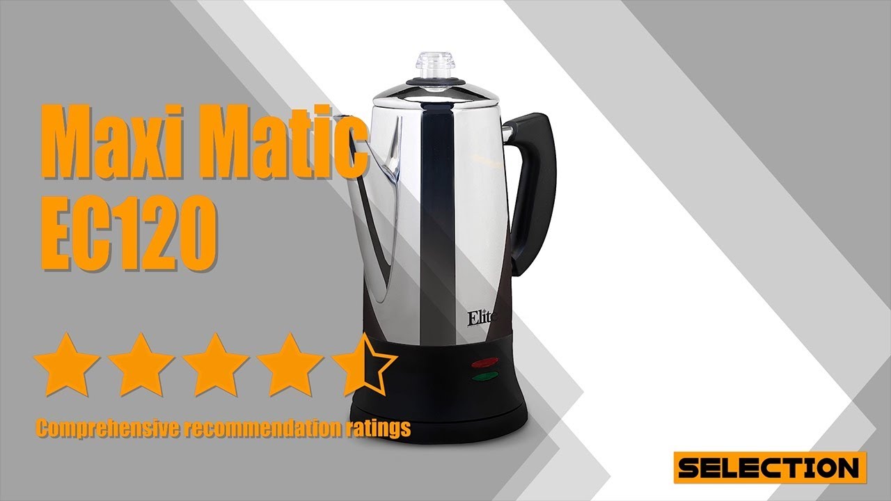 Maxi-Matic EC-120 12 Cup Percolator - YouTube