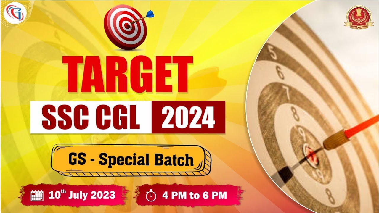 Target SSC CGL 2023 | GS Special Batch For SSC Aspirents | A Complete ...