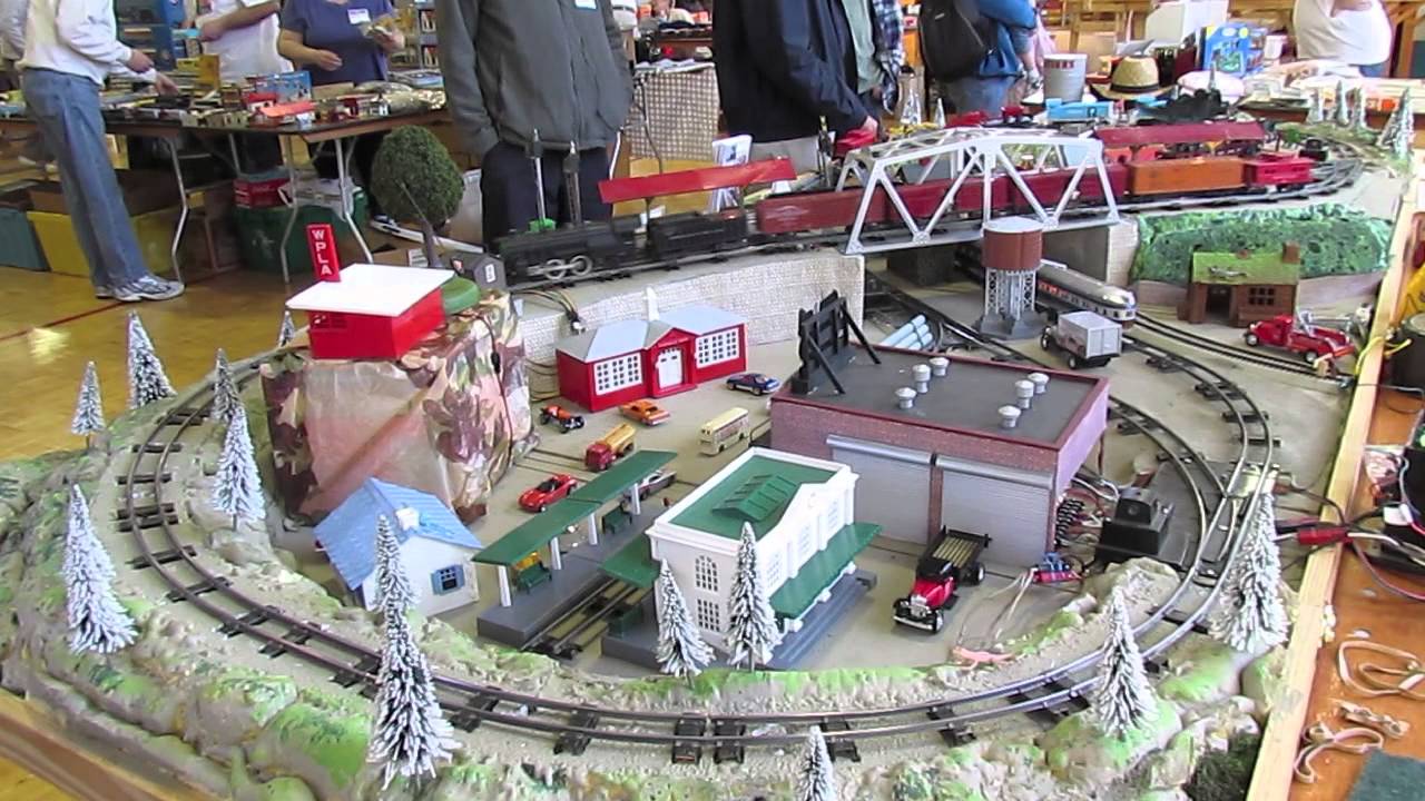 Three S Gauge Trains on the ACSG Super 8 Layout in Mebane, NC - YouTube