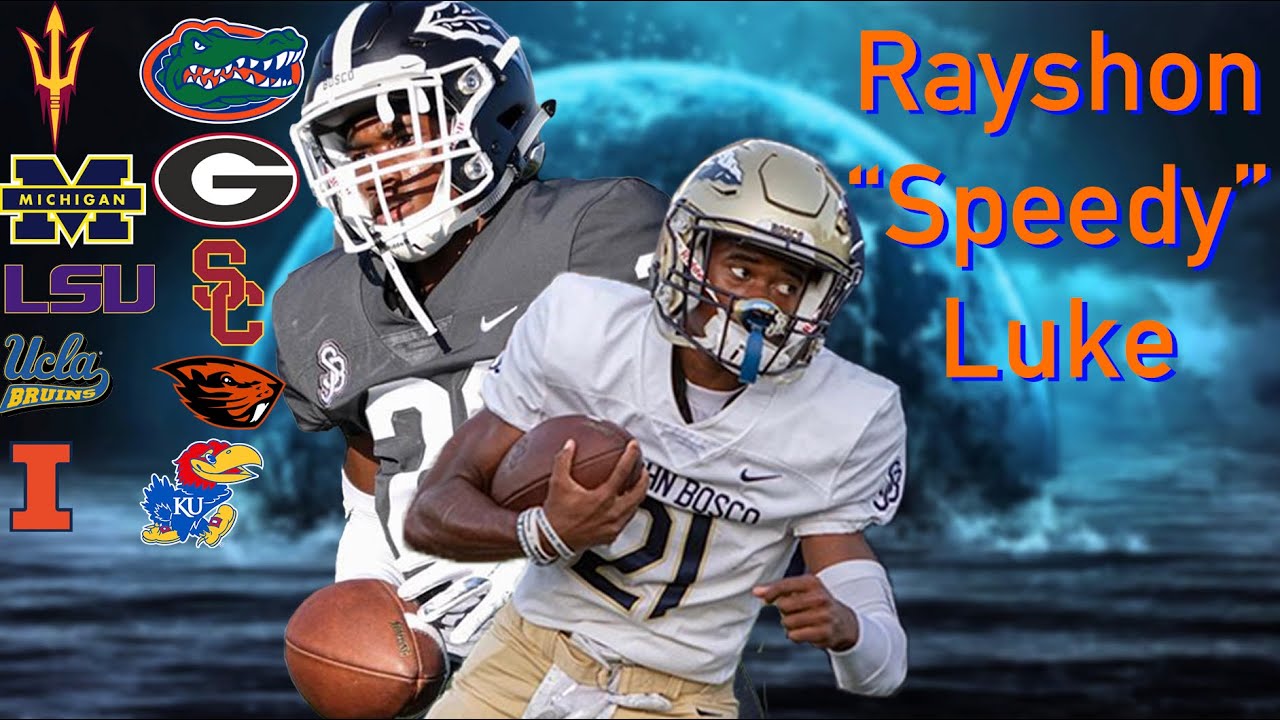 Rayshon Luke: #1 All-Purpose Back from St. John Bosco - YouTube
