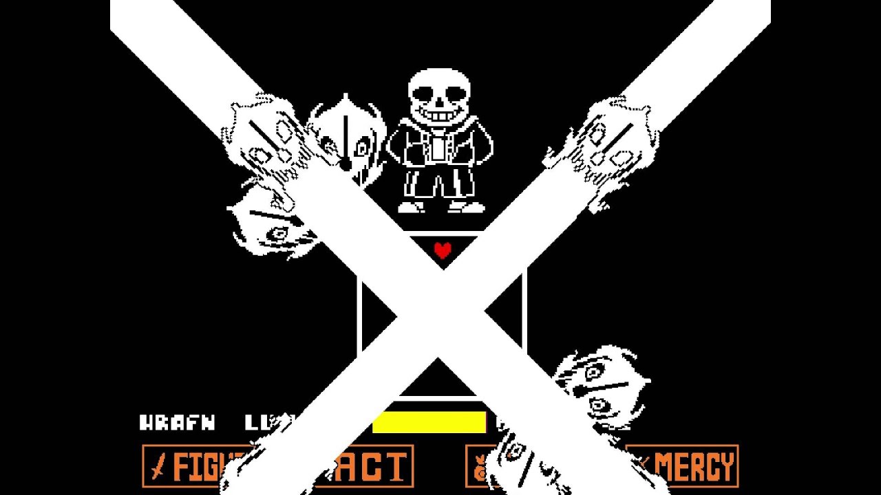 Undertale - Full Sans fight (NO DAMAGE) - YouTube