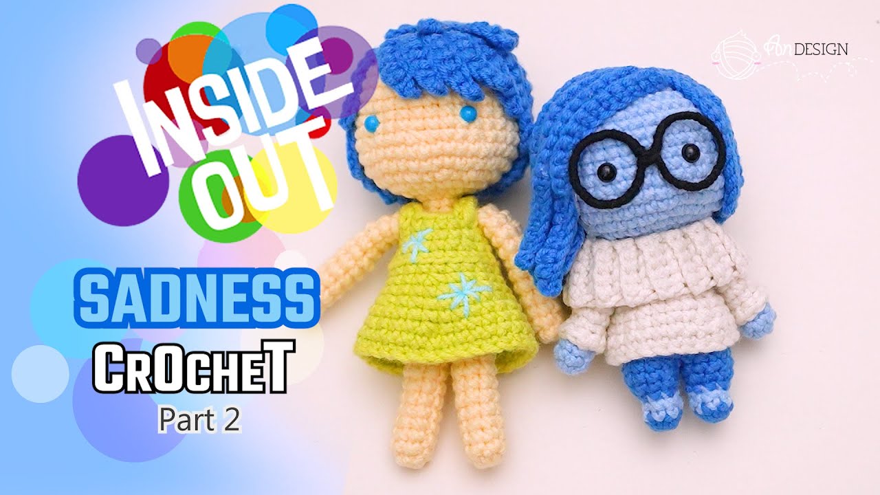 How to crochet Sadness from inside out - Part 2 | crochet tutorial ...