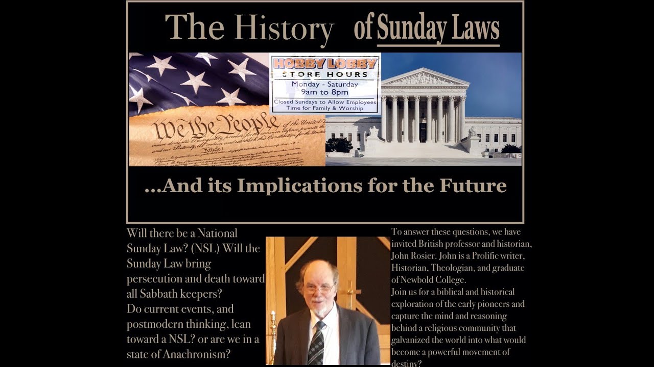 History of the Sunday Law, Revisited. Part 1. - YouTube