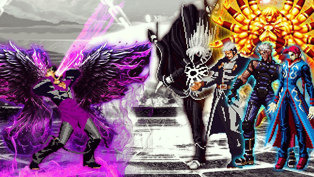 [KOF Mugen] Iori Yagami KM Vs Phoenix Team + Ethos LV 2 - YouTube