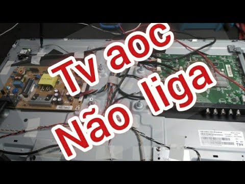 TV AOC LE32S5970 não liga nem o led stand-by - YouTube