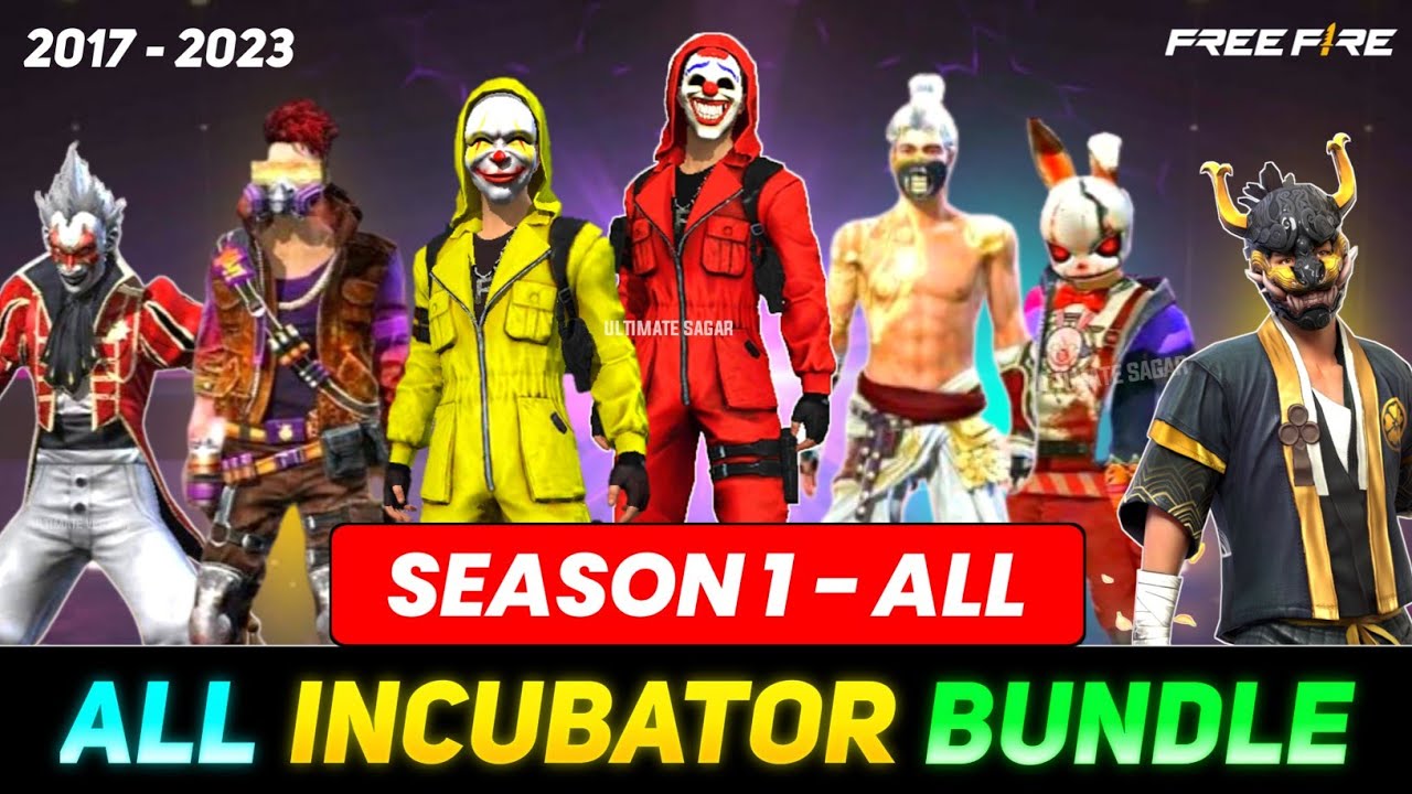 ALL INCUBATOR IN FREE FIRE || FREE FIRE ALL INCUBATOR || ALL INCUBATOR ...
