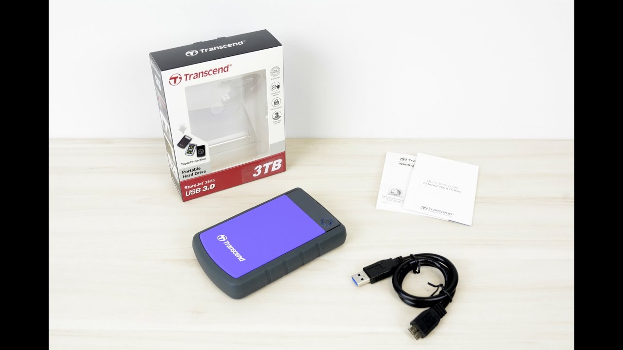 Transcend StoreJet 25H3 3TB - unboxing - YouTube