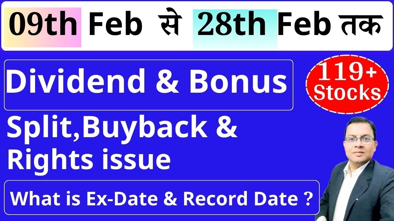 Top 119 Dividend stocks ,Bonus & Split I Upcoming dividend List I ...