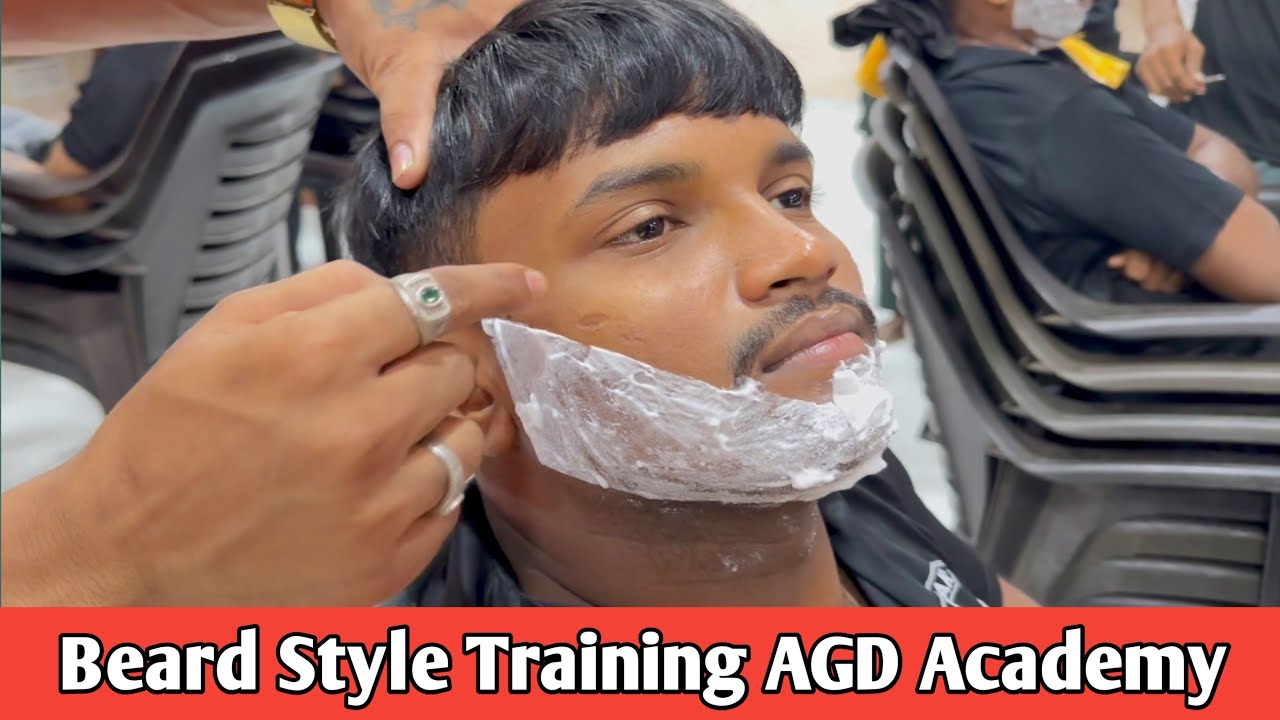 AGD Academy | Beard setting | Dadhi setting practice | saving training ...