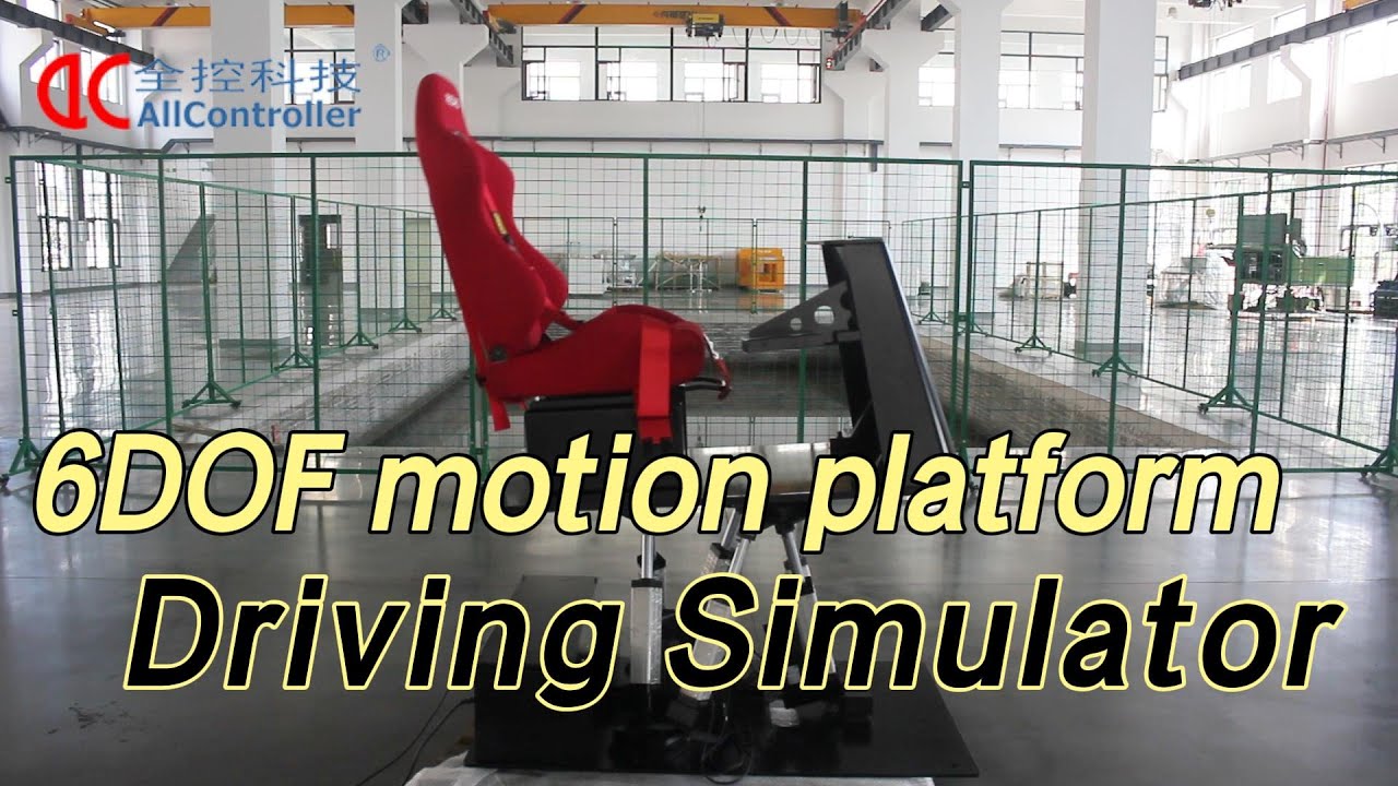 6DOF motion platform driving simulator（Linear Actuators） - YouTube