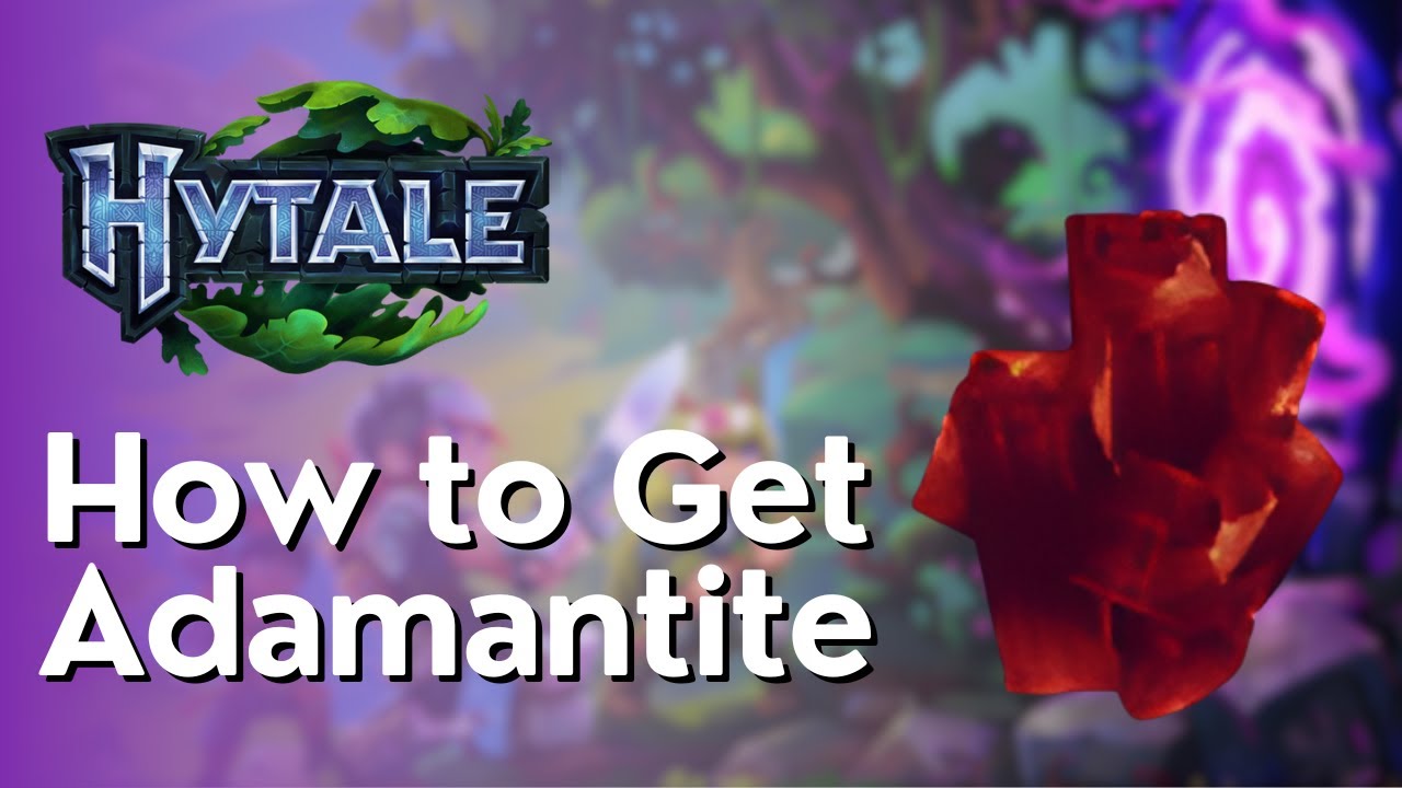 How to Get Adamantite in Hytale - YouTube