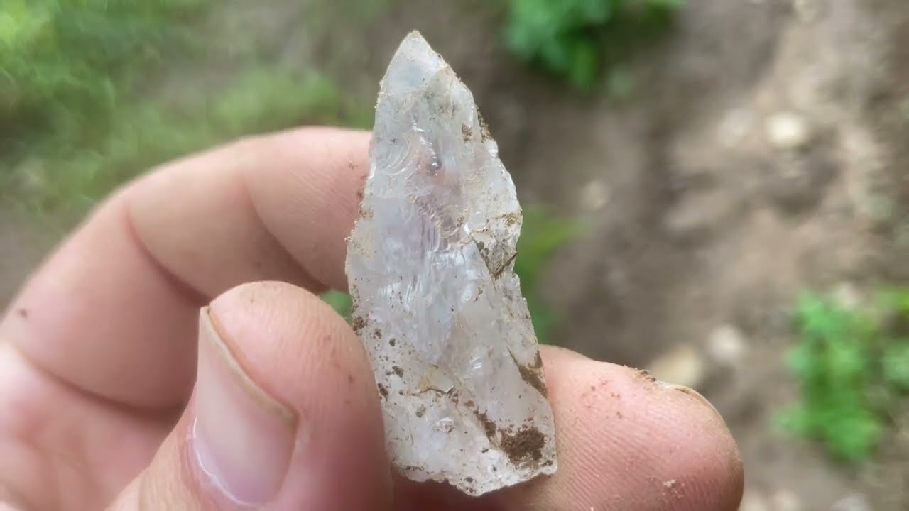 A Rare Crystal Arrowhead Found! - YouTube