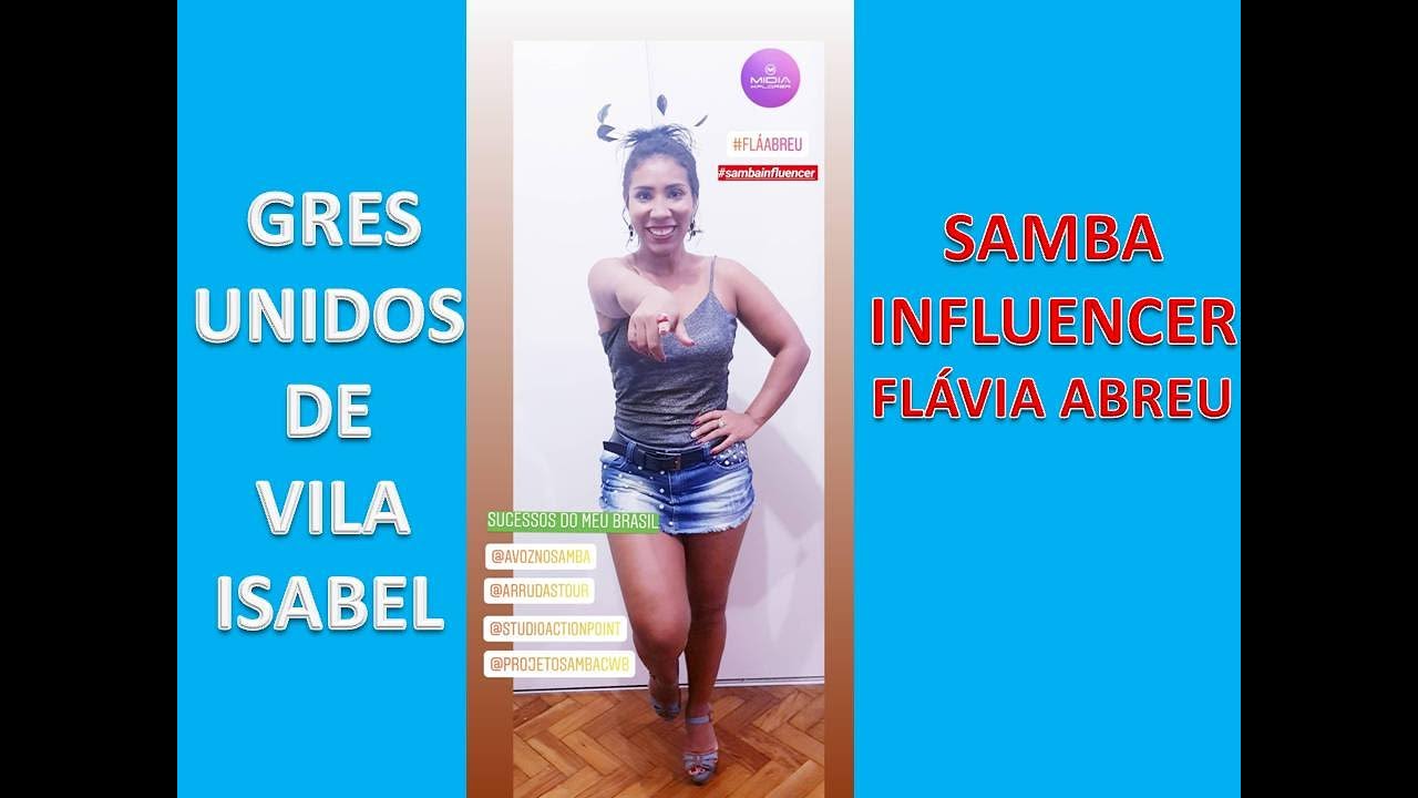 Flávia Abreu - Samba Influencer - Programa GRES Unidos de Vila Isabel ...
