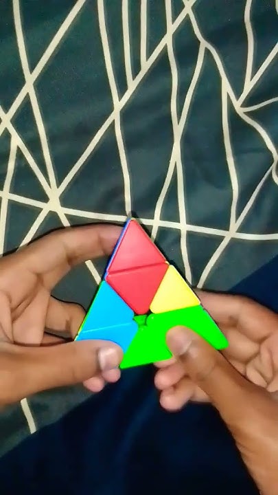 making twisted peak pattern on pyraminx #cube #shorts #viralshorts - YouTube