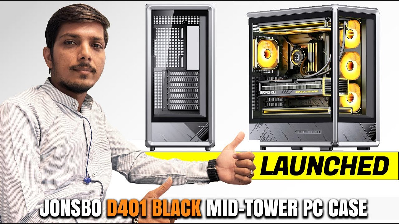 JONSBO D401 Black Mid-tower PC Case Launched With Exoskeleton Frame ...