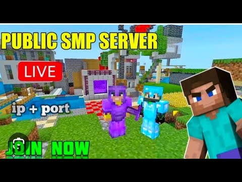 Minecraft Public SMP Java+Pocket Join IP Port - YouTube