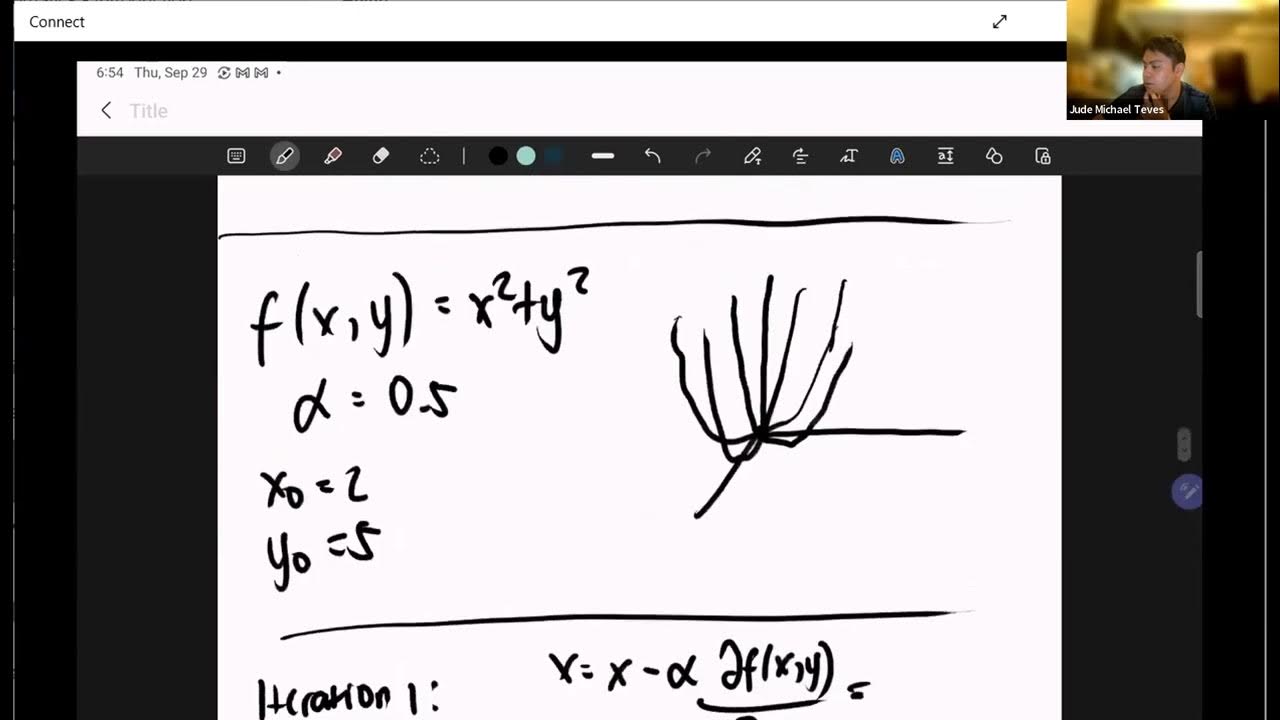 ML Linear Regression pt5 - Gradient Descent Manual Computation - YouTube
