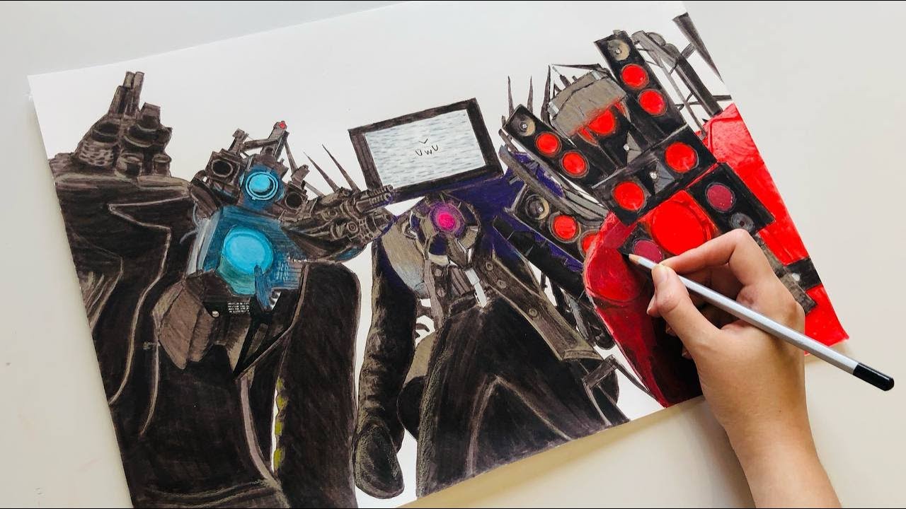 Drawing All Titans from Most Popular Skibidi Toilet Video - YouTube