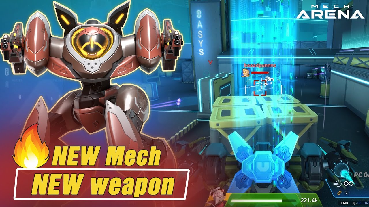 NEW Mech: Volti - NEW weapon: Continuum 10 | Mech Arena - YouTube