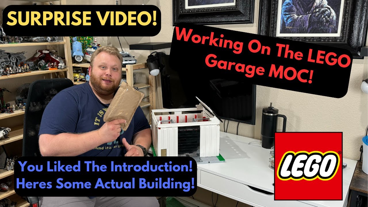 SURPRISE VIDEO! Working On The Lego Garage MOC! (You Liked The Intro ...