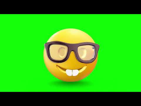 Emoji nerd-efecct green screen - YouTube