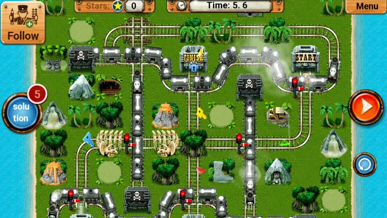 Train Track Maze Game - Train Game - Android Gameplay #1408 - YouTube