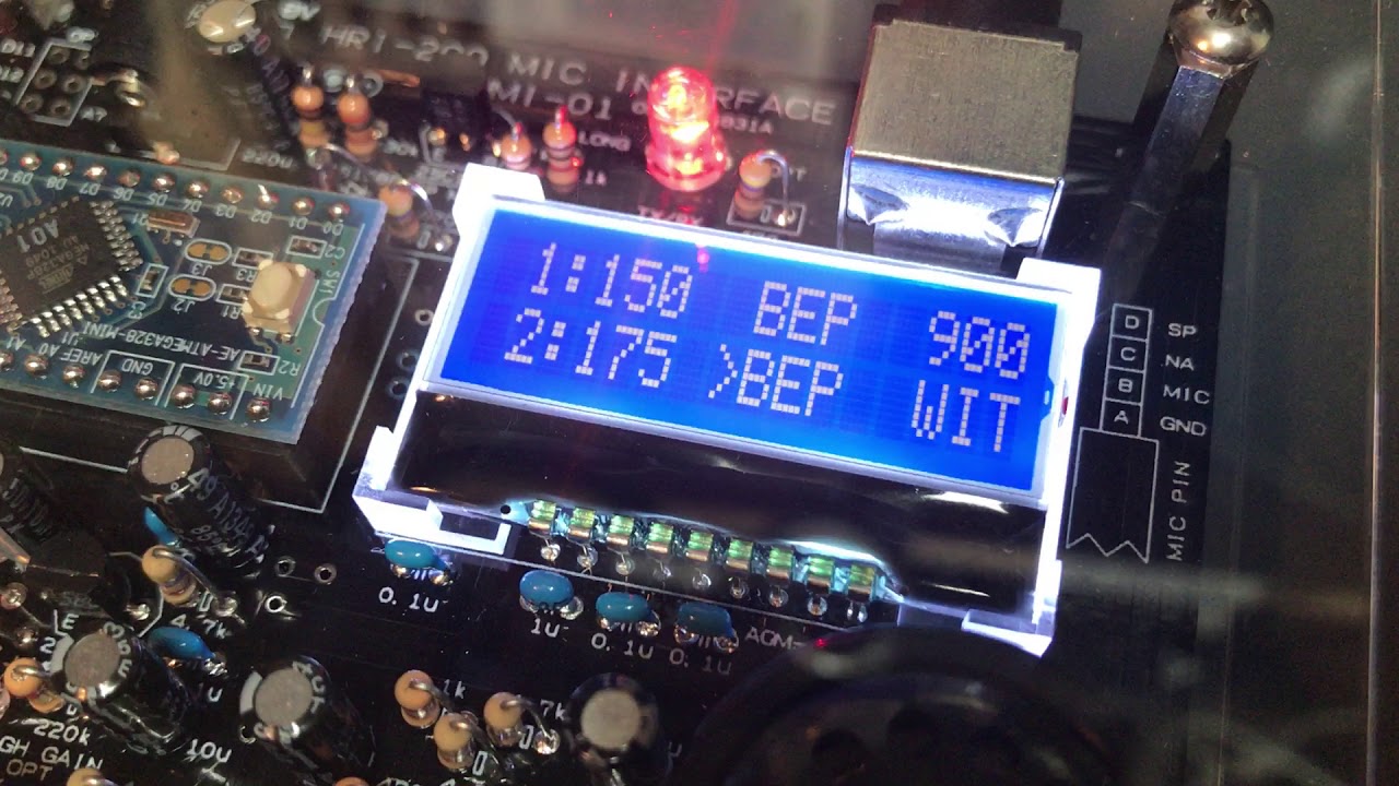 Changing parameters for HMI-1 , wires-x mic interface unit - YouTube