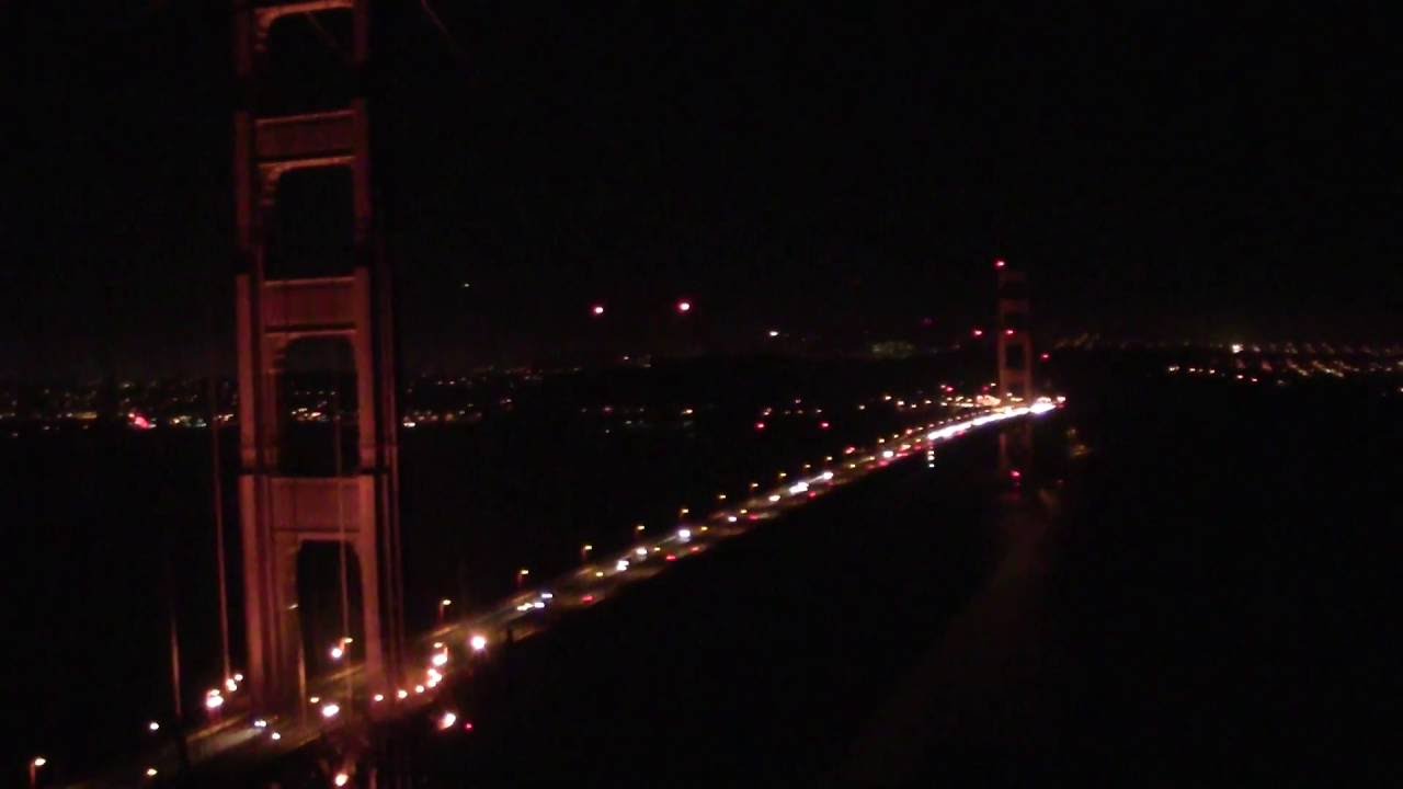 Golden Gate Bridge at night - YouTube