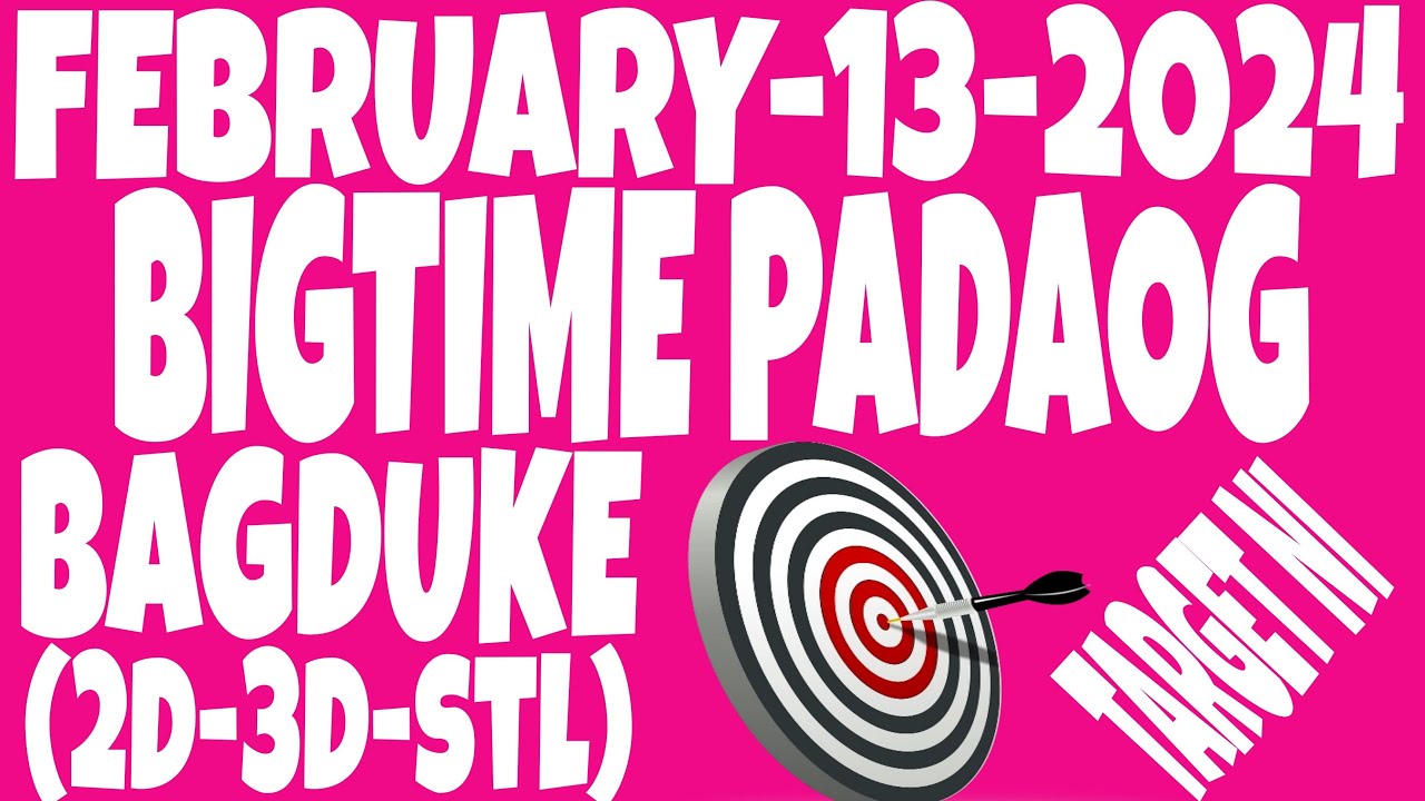 HEARING TODAY STL/2D/3D LOTTO FEBRUARY 13 2024 | PADAOG NAPOD - YouTube