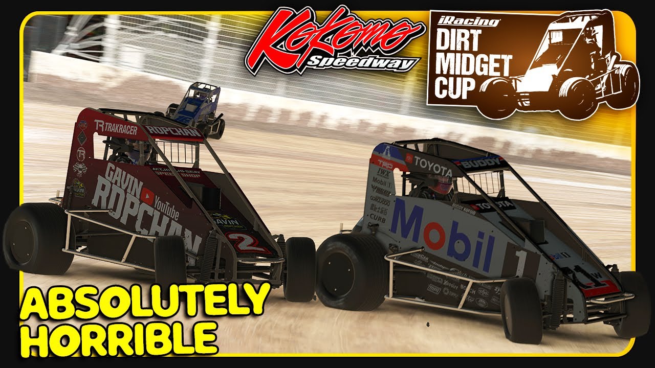 Dirt Midget - Kokomo Speedway - iRacing Dirt - YouTube