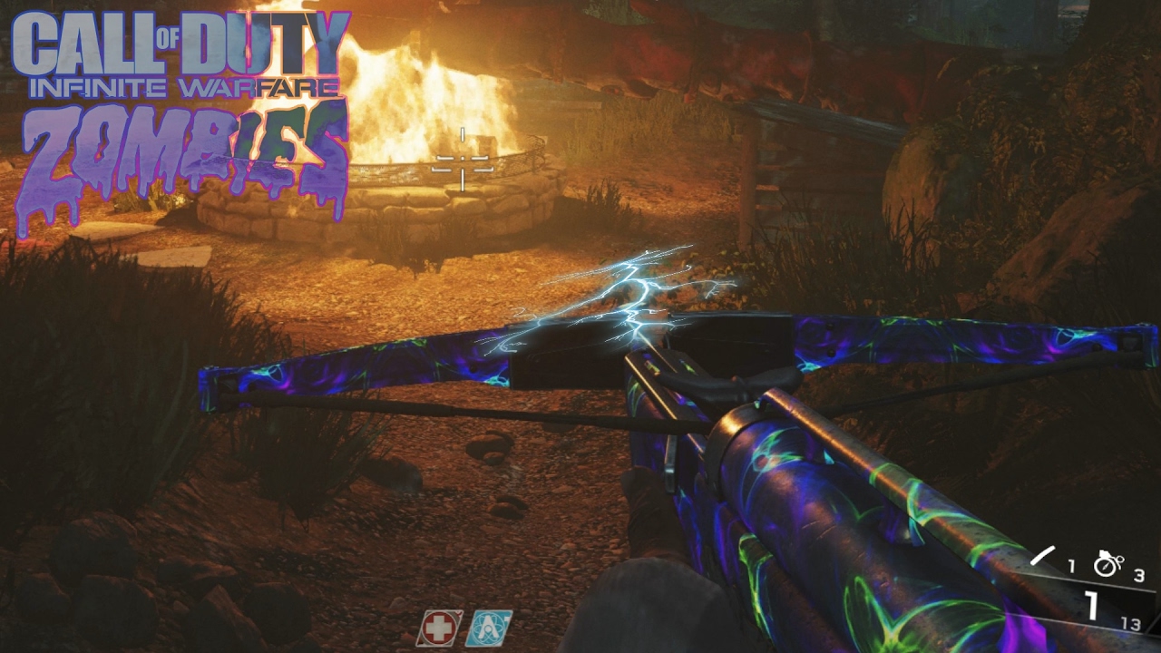 IW ZOMBIES "BEN FRANKLIN" VLAD/HARPOON BOW WONDER WEAPON UPGRADE ...