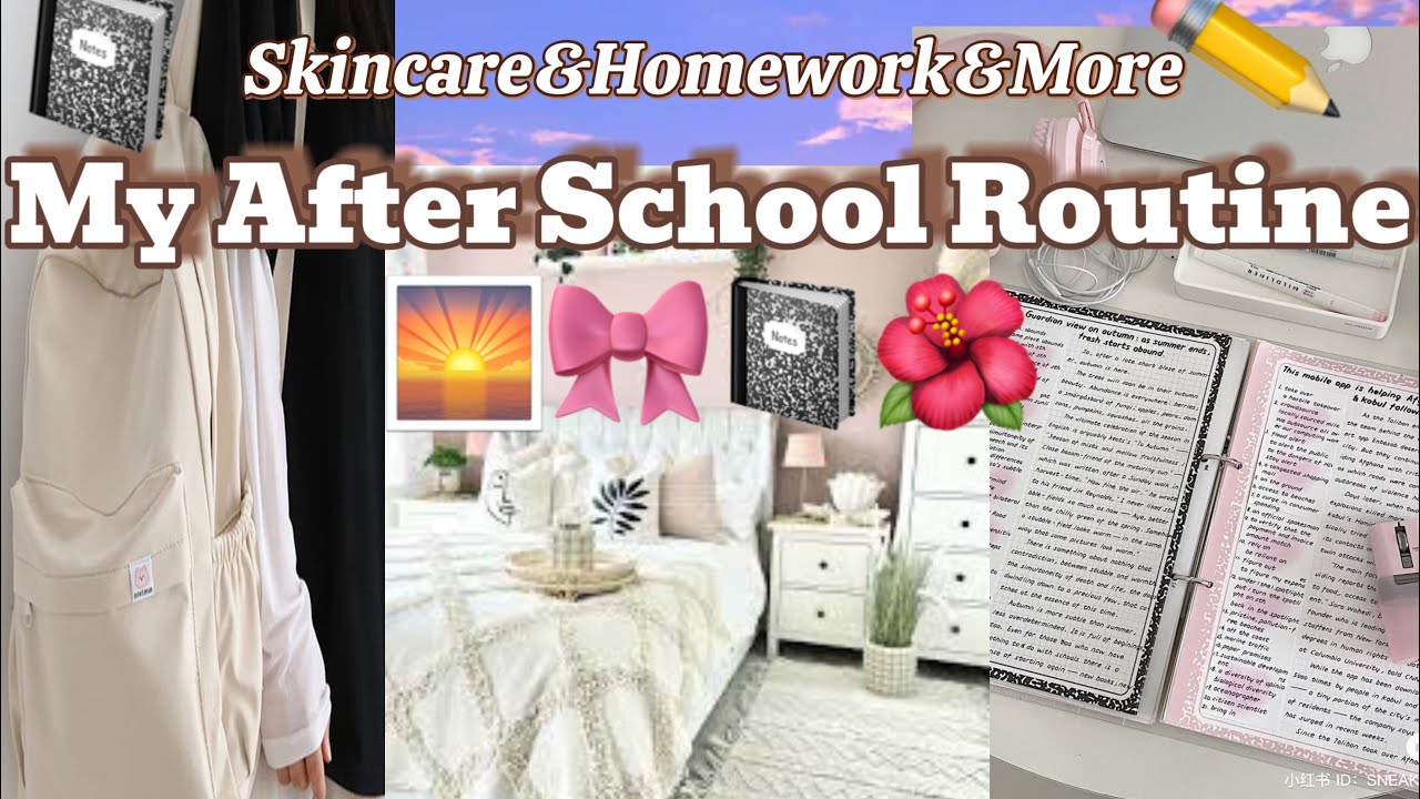 MY AFTER SCHOOL ROUTiNE!📓🌅🌺🎀 ️|Quick|Short|Aesthetic|Preppy ...