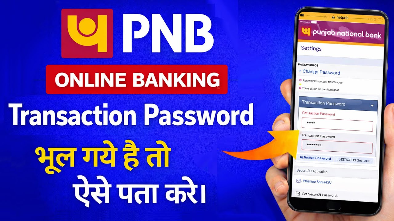 PNB Net Banking Transaction Password Reset | How to Reset PNB ...