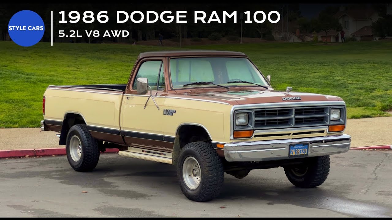 1986 DODGE RAM 100 - Driving - YouTube