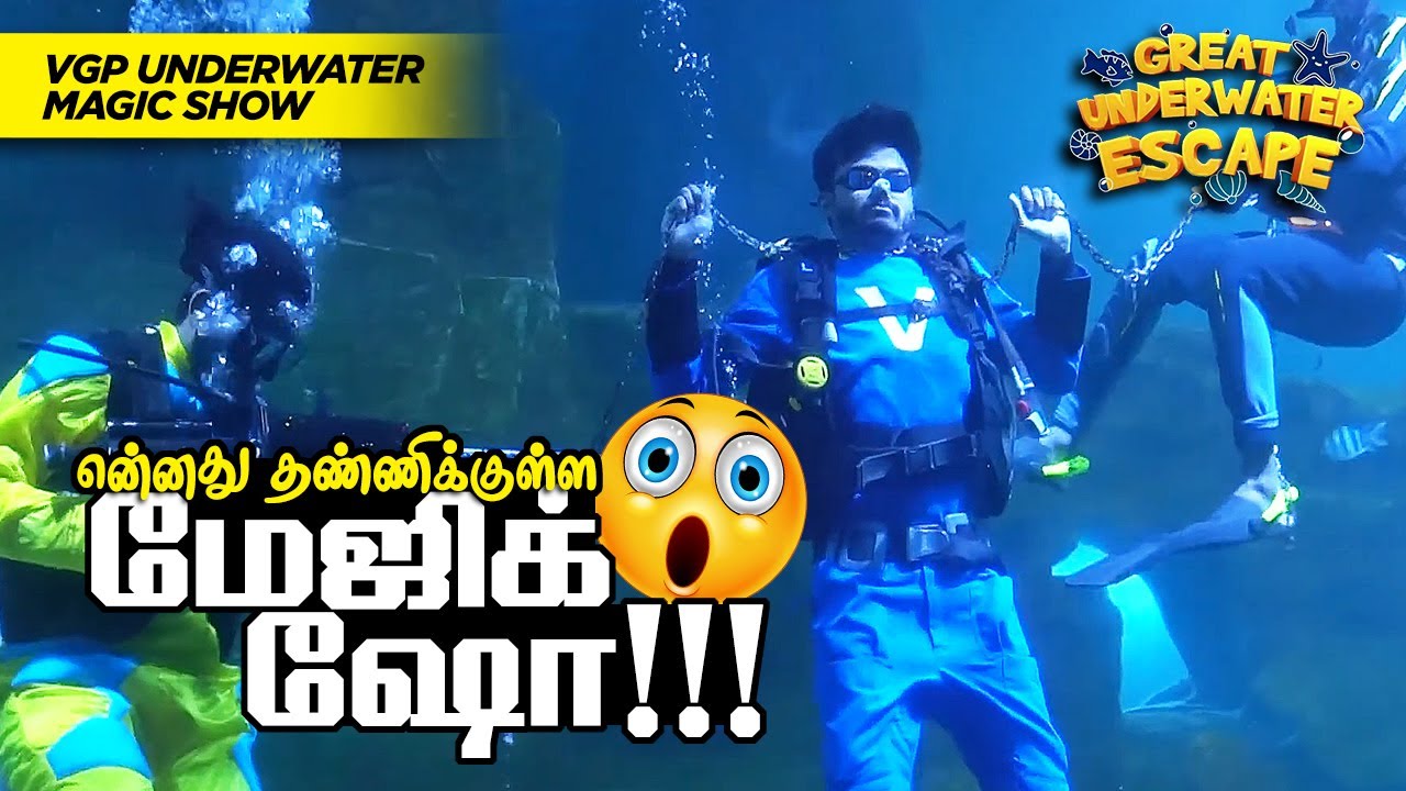 VGP underwater magic show | Worlds First Underwater Magic Stunt Show ...