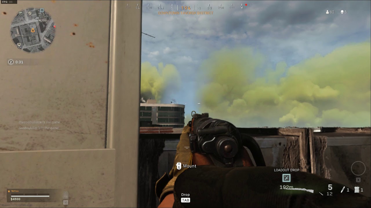 Call of Duty Modern Warfare Iron sight snipe on sniper - YouTube