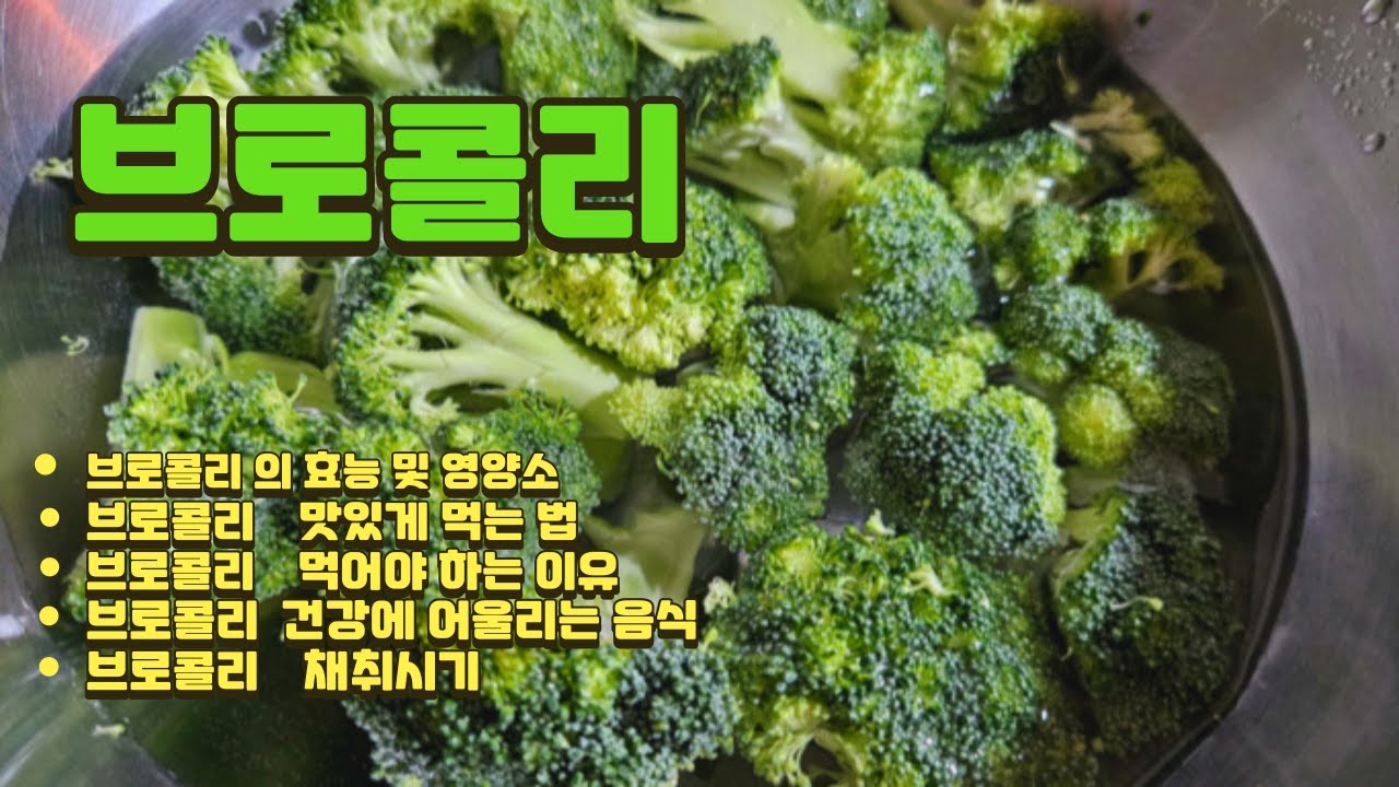 브로콜리 효능 5가지 I 브로콜리 맛있게 먹는 법 I 브로콜리 건강에 좋은 점 I 브로콜리 같이 먹으면 좋은 식재료 Youtube