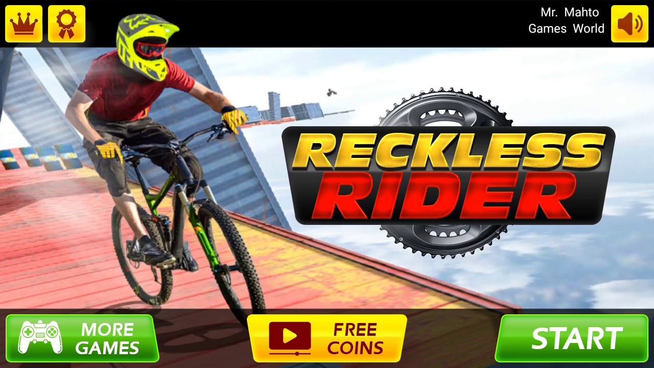 Reckless Rider || Cycle Racing Game || Android Gameplay - YouTube