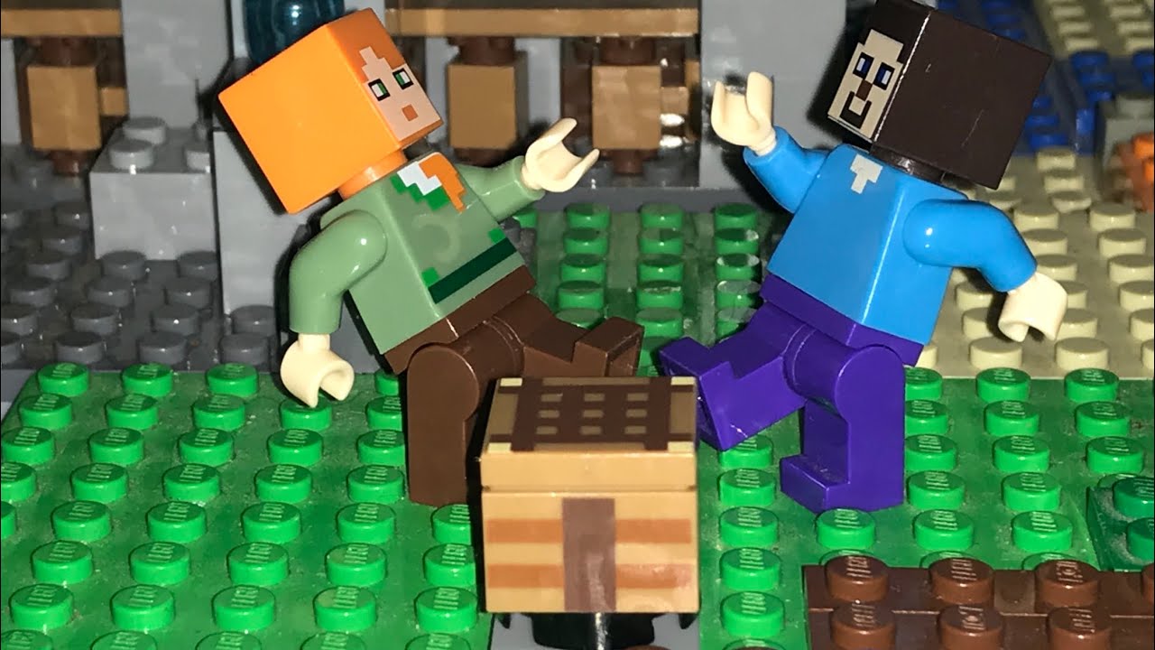 Minecraft LEGO Stop motion (Best friends work together) - YouTube