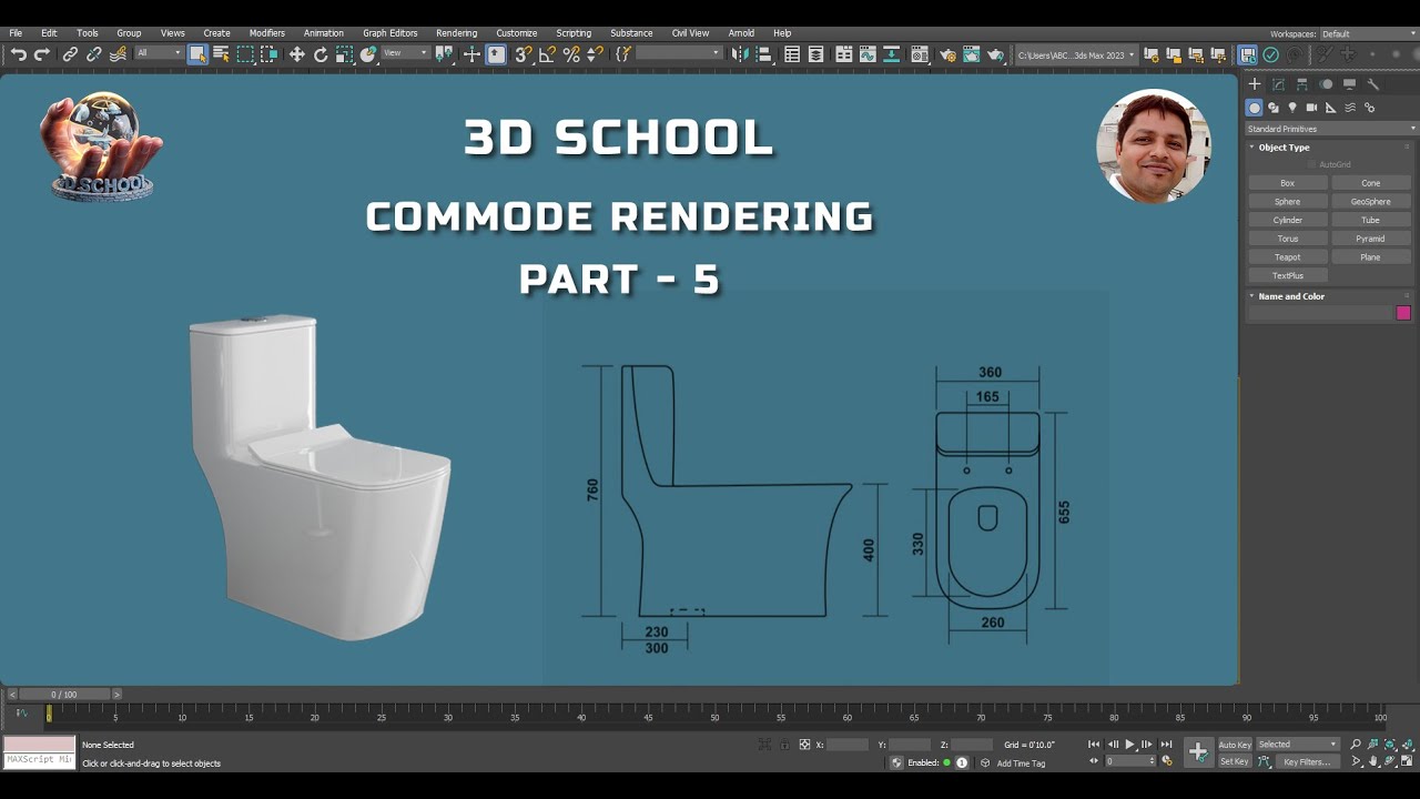 Part-5 Commode Rendering #max #3dsmax #3ds #3d #3dmodeling # ...