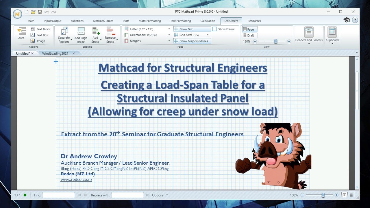 Creating a Load-Span Table for a Structural Insulated Panel Allowing ...