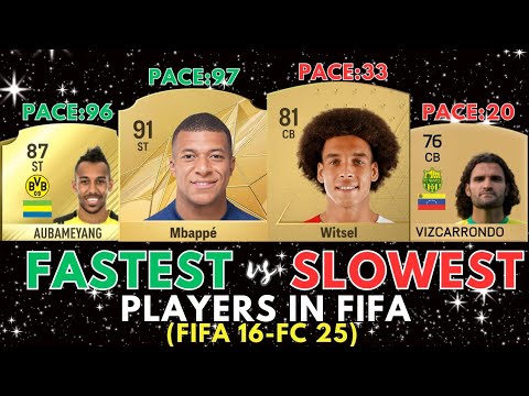 FASTEST VS SLOWEST PLAYERS IN FIFA FROM FIFA 16-FC 25🤯 - YouTube